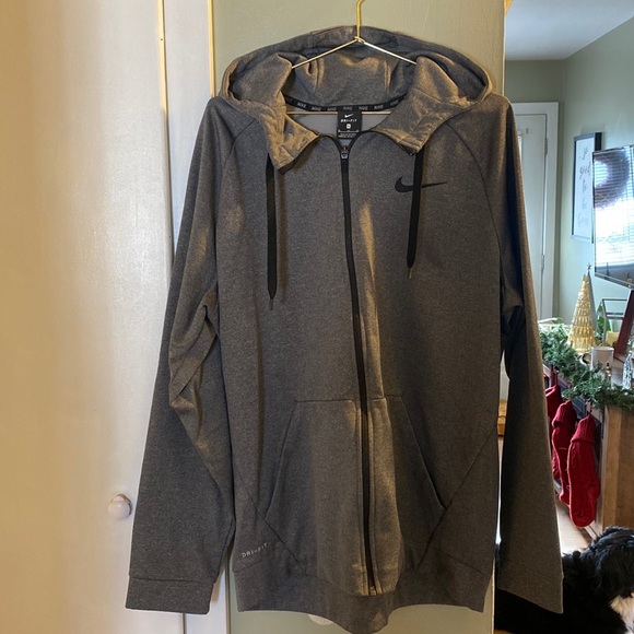 Nike | Shirts | Mens Drifit Zip Up Nike Hoodie | Poshmark
